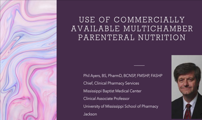 Use of Commercially Available Parenteral Nutrition